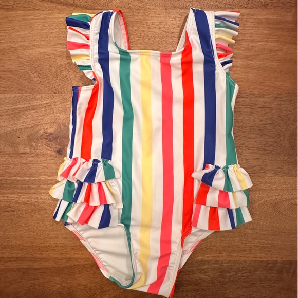 Tucker + Tate | Swim | Tucker Tate 9month Striped Swimsuit With Ruffles ...